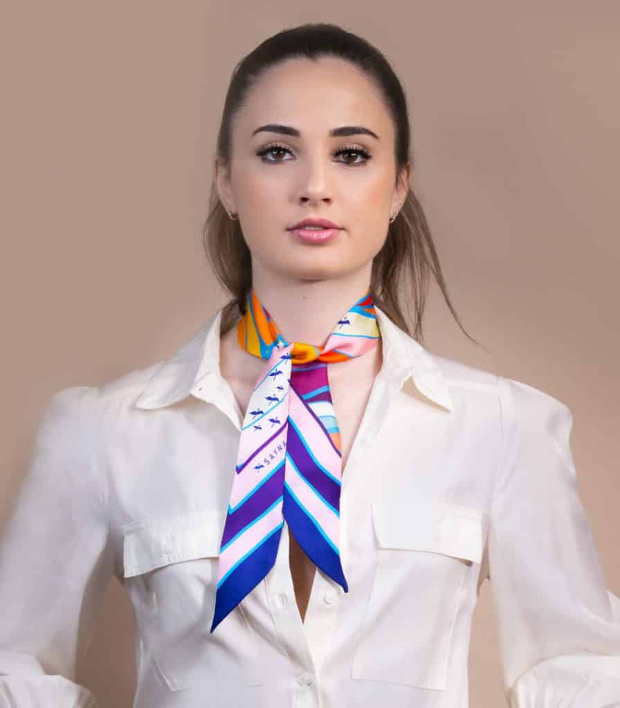 British Luxury Silk Scarves | SAYNA LONDON Scarves