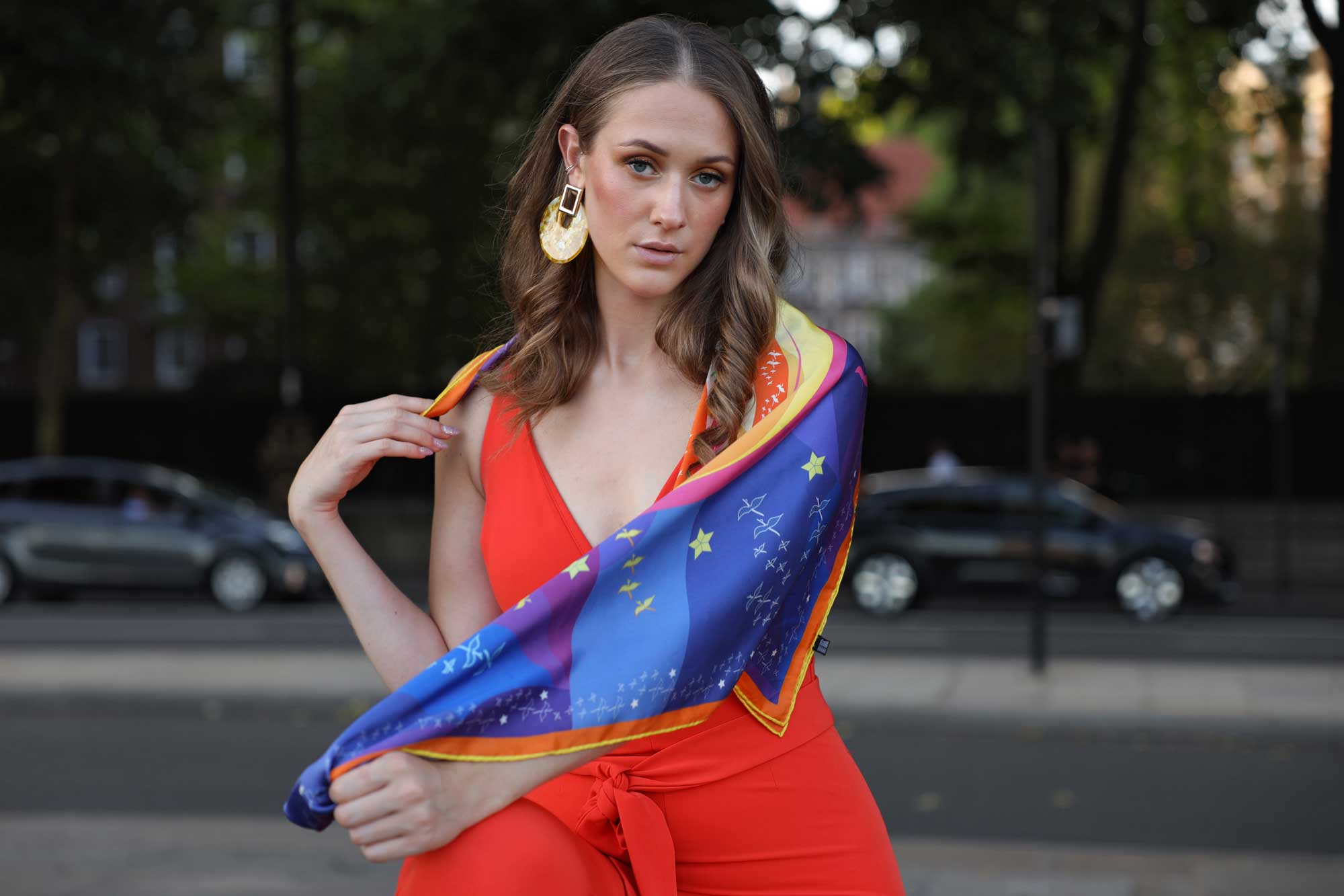 British Luxury Silk Scarves | SAYNA LONDON Scarves