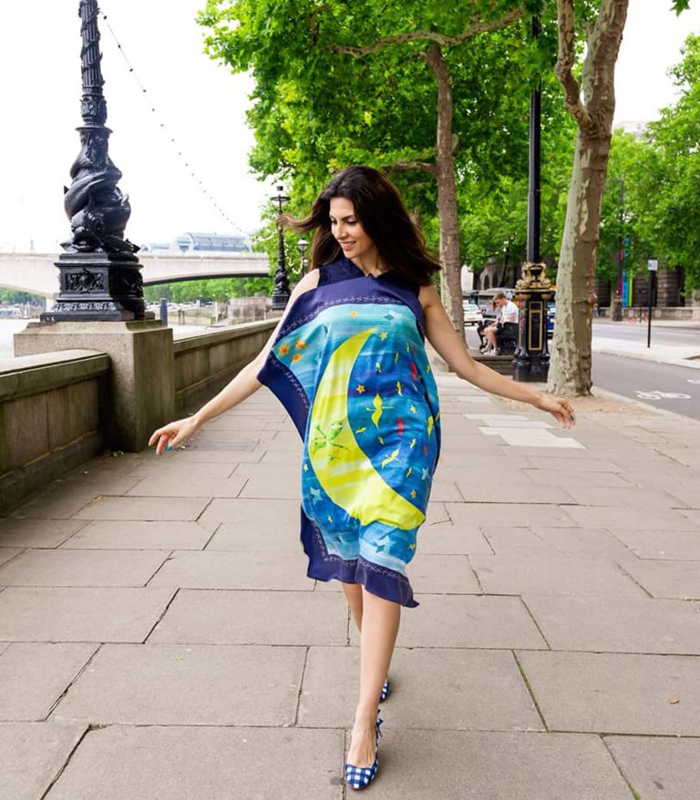 Silk Scarves UK | Luxury silk scarf collection | SAYNA LONDON